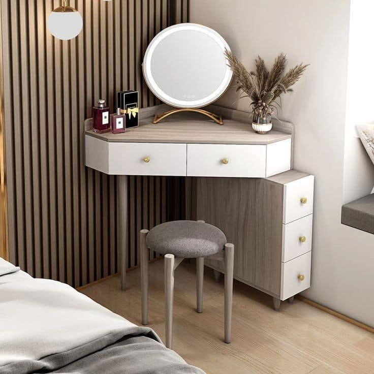 20 تصميم تسريحة Dressing Tables لزوايا غرف النوم لوكيشن ديزين